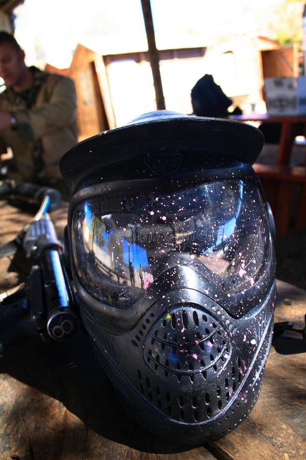 Paintball mask stock image. Image of soldier, paint, hobby - 6117127