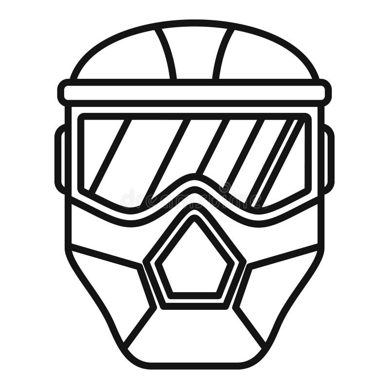 Paintball Mask Offering Full Face Protection for Player Stock ...