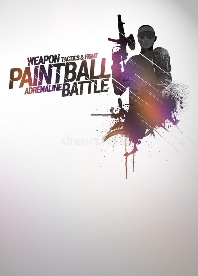 Fondo de Paintball stock de ilustración. Ilustración de lucha - 30355189