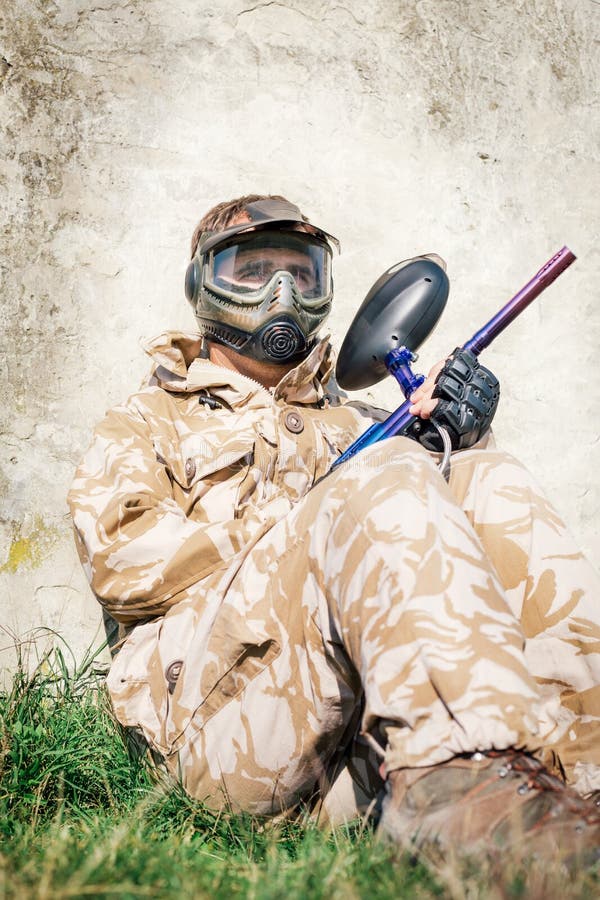 Paintball Sport Club with Best Game for Real Men Slogan Monochrome ...