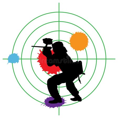 Paintball target stock vector. Illustration of pursuit - 14785793