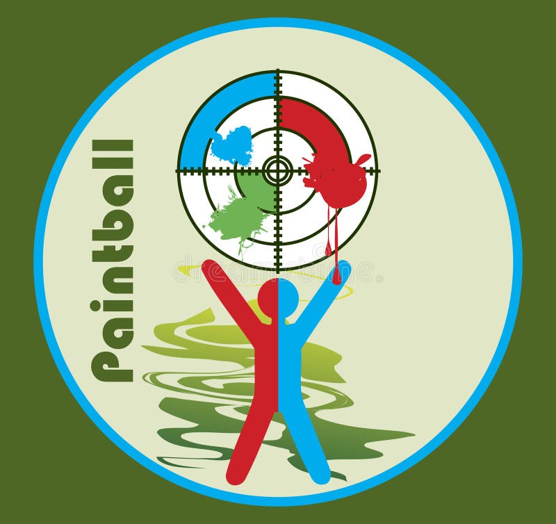Paintball target stock vector. Illustration of blob, liquid - 49669811