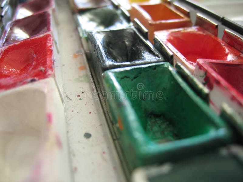 Paintbox Closeup Picture. Image: 845209