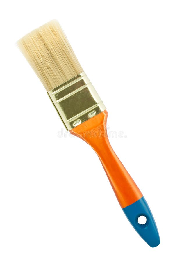 Paintbrush with Purple Paint Stock Photo - Image of photograph ...