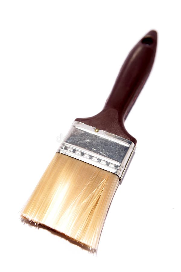Paint Brush with path stock image. Image of house, clipping - 4554407