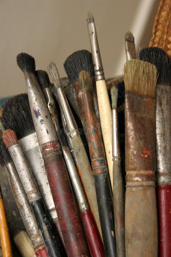 Paintbrush stock image. Image of wood, action, create, painter - 978591