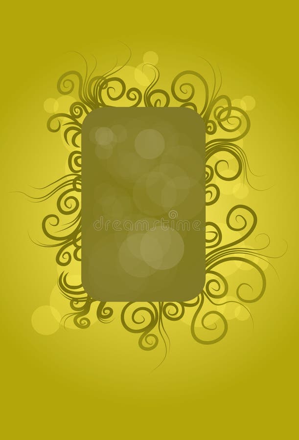 Paintbrush Background with Plant Graphics Stock Vector - Illustration ...