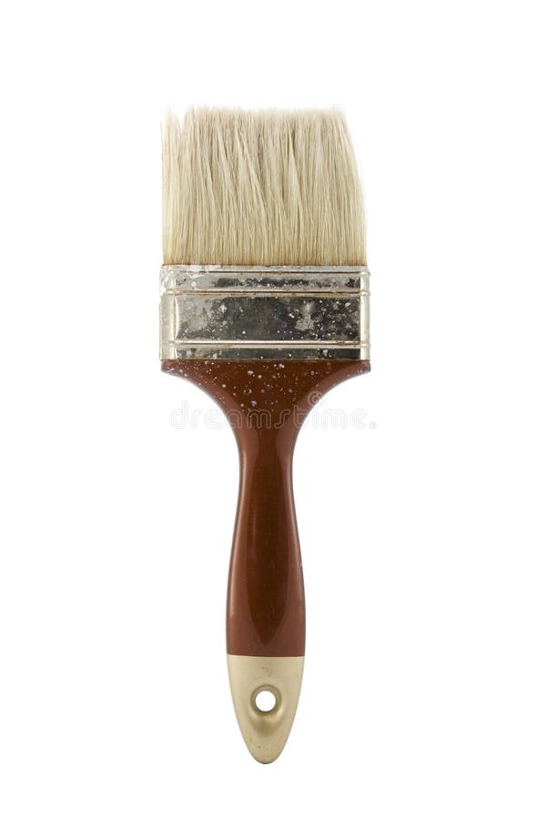 Paint Brush with path stock image. Image of house, clipping - 4554407