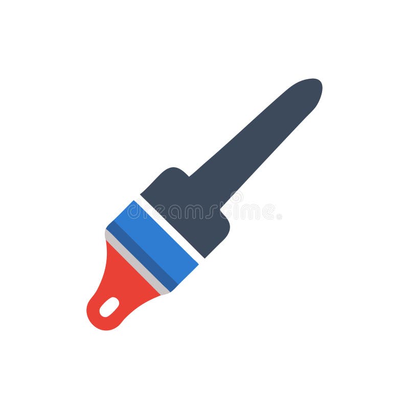 Paintbrush Icon for Art and Creativity Stock Illustration ...