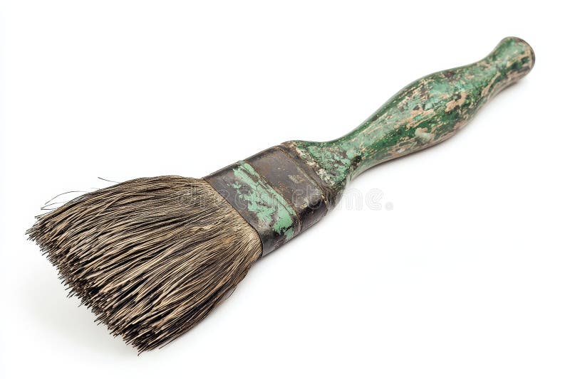 Paintbrush Isolated on White, Design Element Stock Image - Image of ...