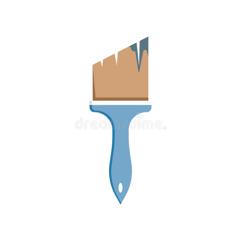 Paintbrush logo icon stock vector. Illustration of colors - 357564812