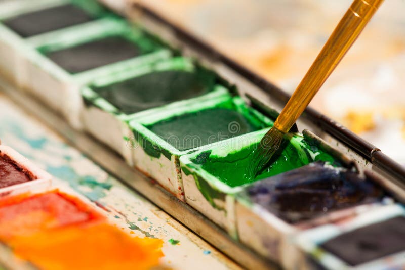 Paintbox stock photo. Image of coloring, isolate, diverse - 29731704