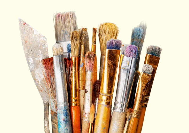 Paintbrush stock image. Image of bunch, focus, colored - 120578859