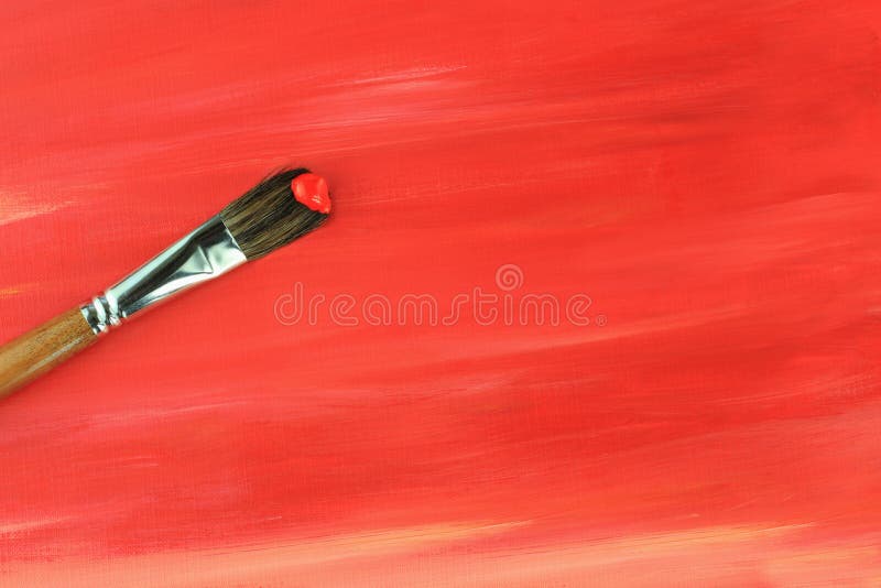 Paintbrush and Painted Background Stock Image - Image of brushes ...
