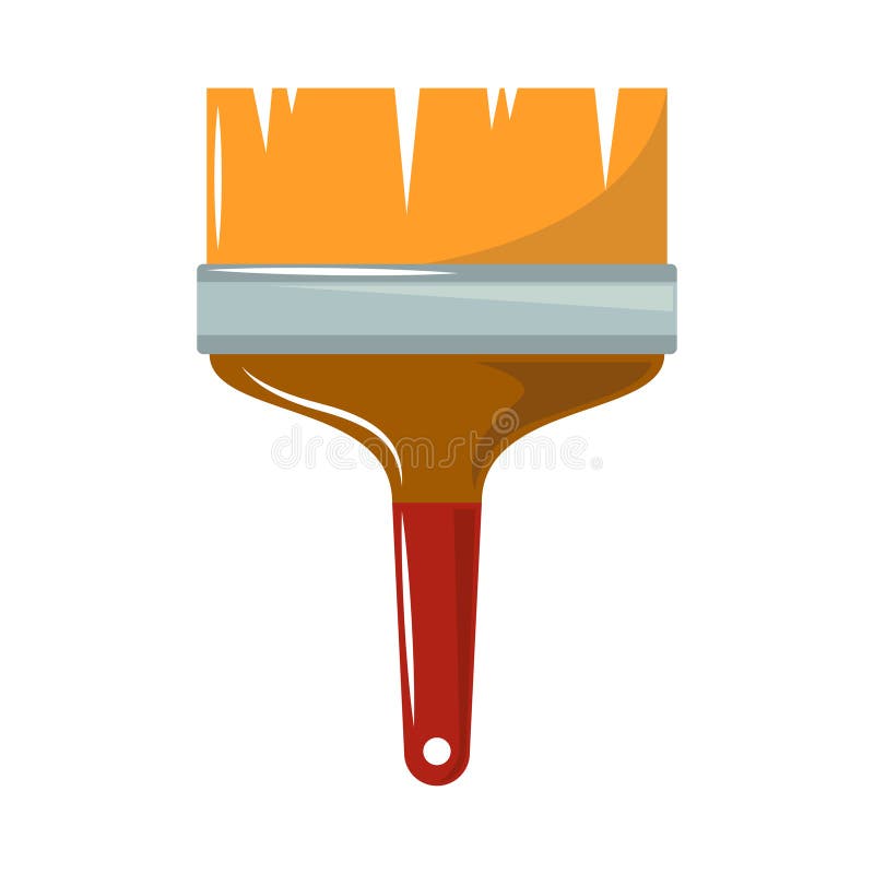 Paintbrush Painter Tool Icon Stock Vector - Illustration of decorate ...