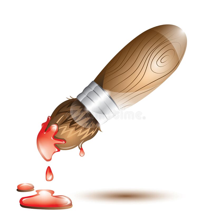 Paintbrush Dripping Stock Illustrations – 1,018 Paintbrush Dripping ...