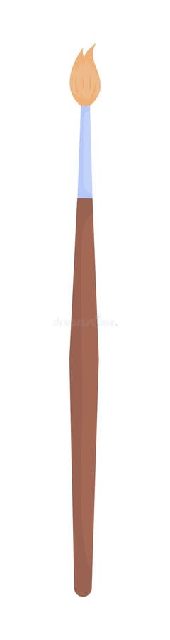Paintbrush Semi Flat Color Vector Editable Object Stock Vector ...