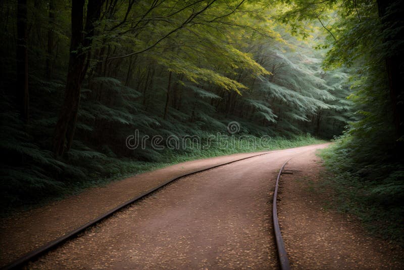 A Paintbrush Stroke Creating a Pathway into an Ethereal World Stock ...