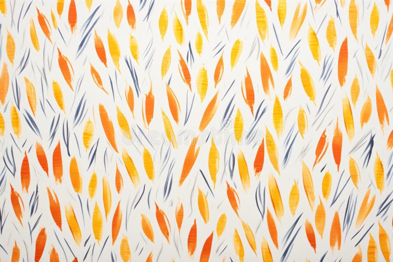 Paintbrush Strokes Creating Textured Patterns on White Paper Stock ...