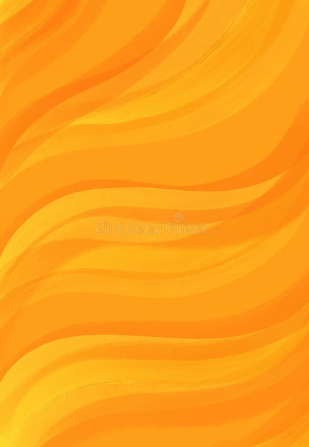 Paintbrush Texture in Yellow and Orange Colour, Vertical Image, Smooth ...