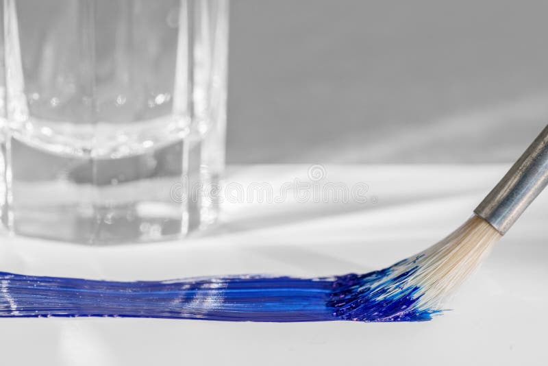 Paintbrush tip and paint stock image. Image of color - 242753531