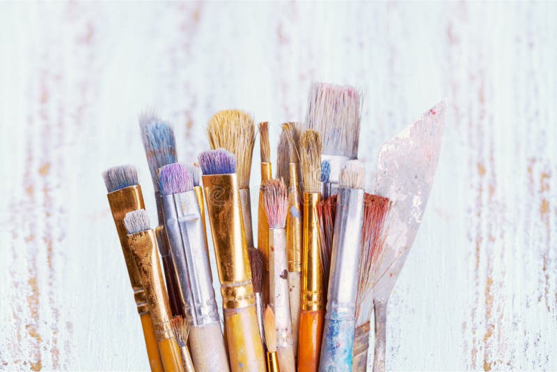 Paintbrushes stock image. Image of objects, white, paintbrushes - 59987341