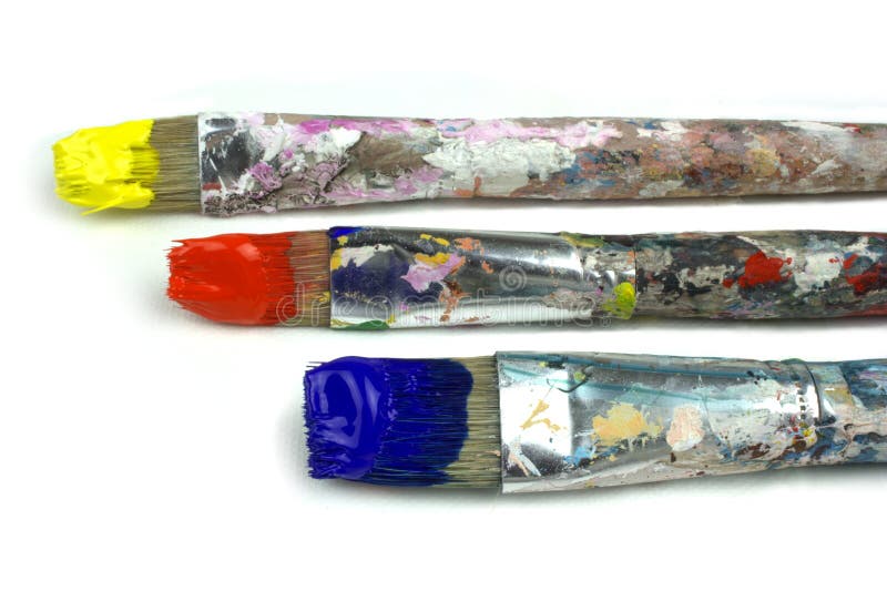 Paint Dripping in Primary Colors Stock Photo - Image of splashing ...