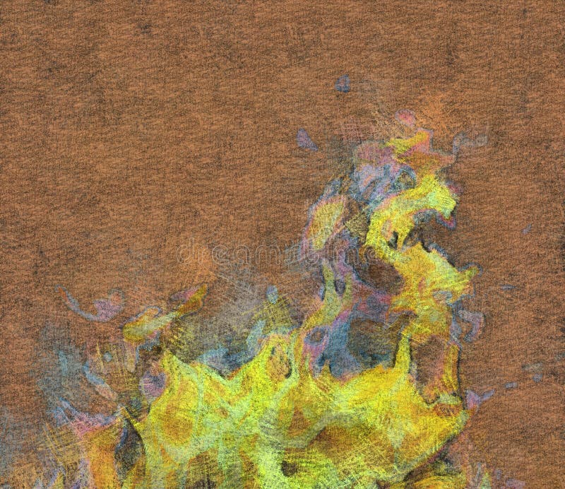 Painted Abstract Illustration. Stock Illustration - Illustration of ...