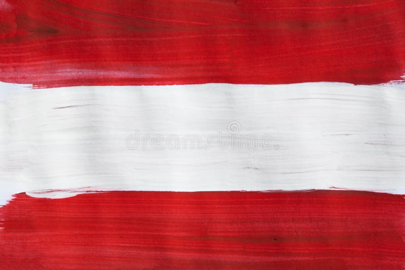 Painted Austrian flag stock image. Image of watercolor - 118020589