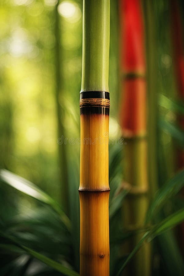 Painted bamboo canes stock photo. Image of painted, sunlight - 301676702
