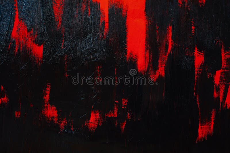 Painted Black Red-painted Wall of Structure Texture Background Stock ...