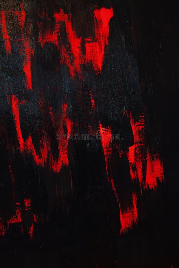 Painted Black Red Wall Structure Texture Background Stock Photo - Image ...