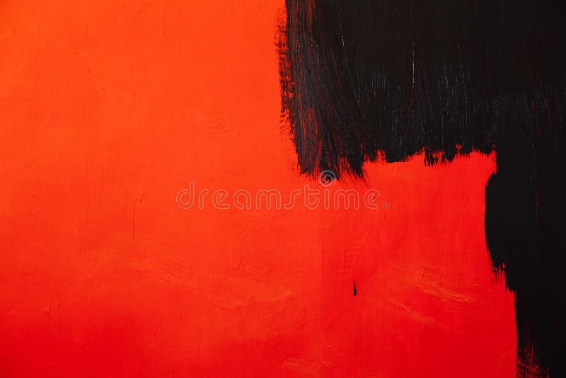 Painted Black Red Wall Structure Texture Background Stock Photo - Image ...