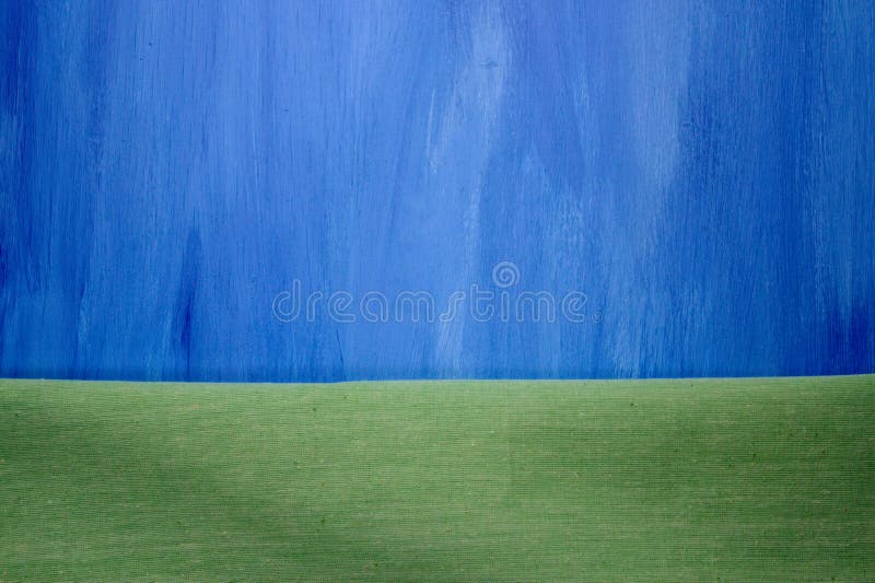 Painted Blue and Fabric Green Spring Background Stock Image - Image of ...