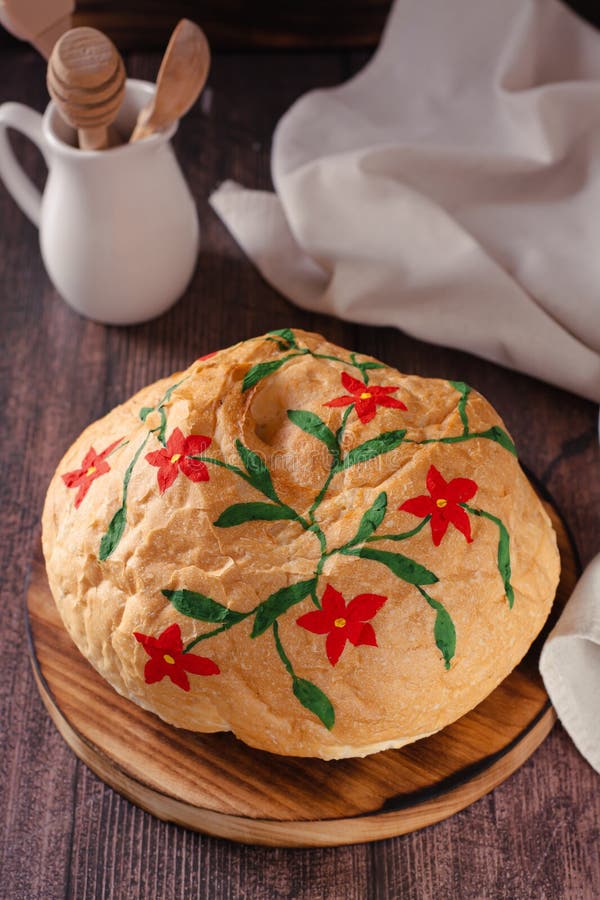 Painted Bread Combining Hobby with Creativity on the Table Vertical ...