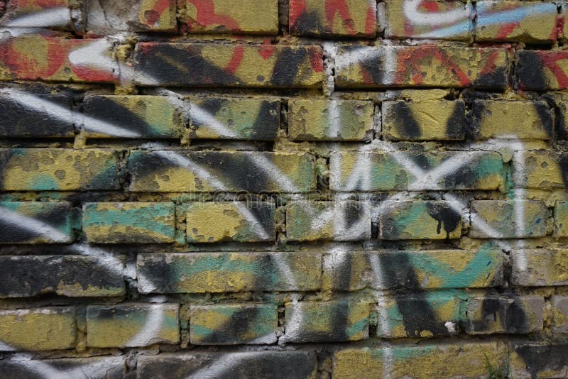 Painted brick wall texture stock image. Image of background - 163946095