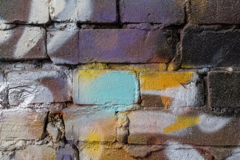 Painted Bricks Wall Background Stock Photo - Image of macro, concepts ...