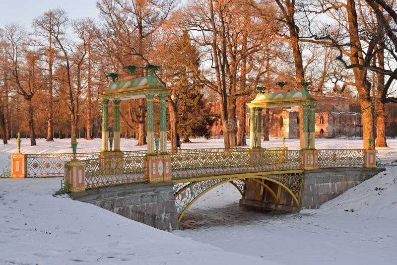 Painted the Bridge with Turrets Stock Image - Image of color, melts ...