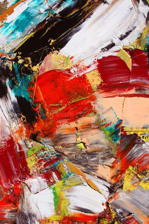 Painted Canvas As Background. Stock Image - Image of mixed, artwork ...