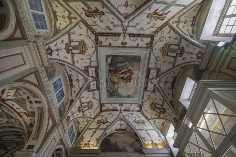 The Painted Ceiling of Villa Scassi - Imperiale of Genoa, Italy ...