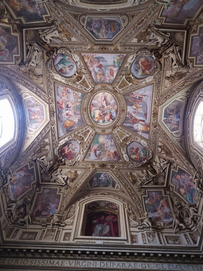 Painted church ceiling stock photo. Image of saint, ceiling - 251551608