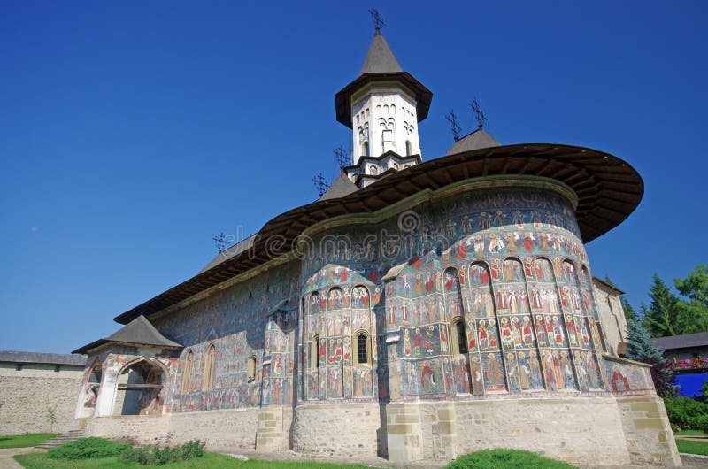 Neamt Monastery Romania stock image. Image of east, historic - 86113261