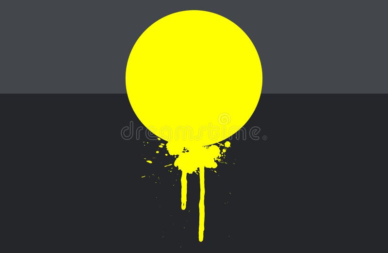 Painted Circular Spot Splash Effect Stock Vector - Illustration of ...