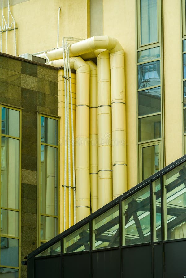 Painted in the Color of a Modern Building Stock Image - Image of system ...