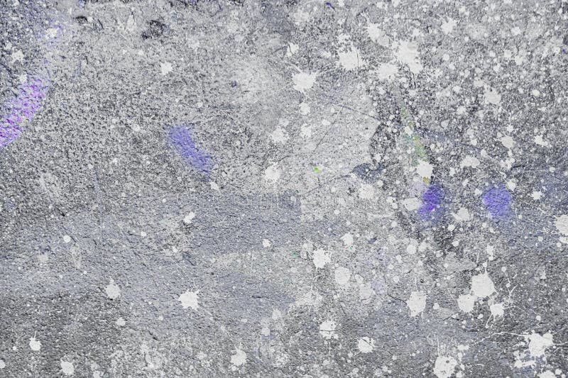 Painted Concrete Texture with Scattered Splashs and Splatter Stock ...