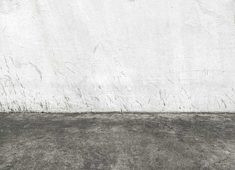 Painted Concrete Walls and Concrete Floors Texture and Background ...