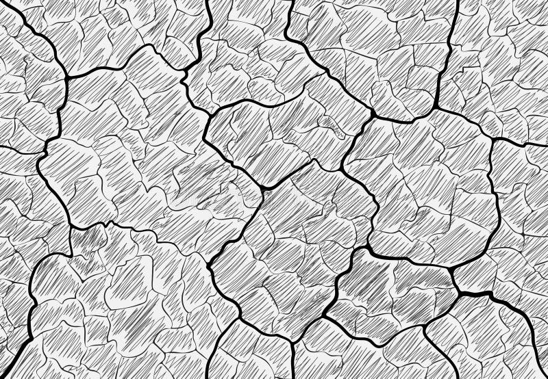 Painted Cracks Seamless Pattern Stock Vector - Illustration of ...