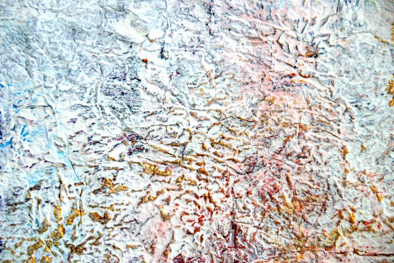 Painted Crumpled Paint Texture White on Colors Crinkly Effect Stock ...