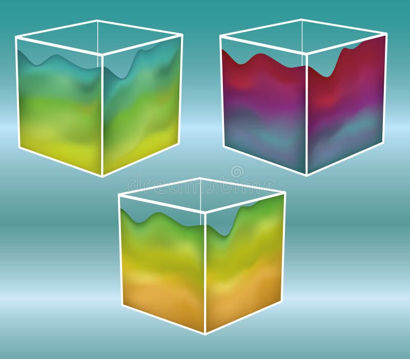 Painted cubes stock vector. Illustration of shape, green - 9120410