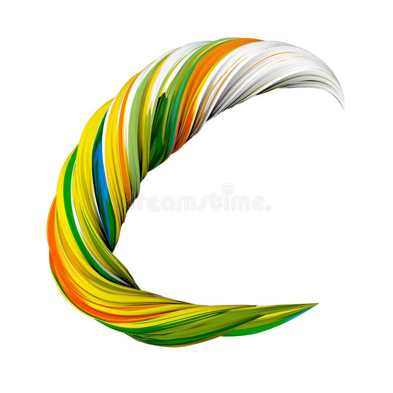 Painted 3d Letters, Acrylic Letter B. Green and Yellow Letter Stock ...